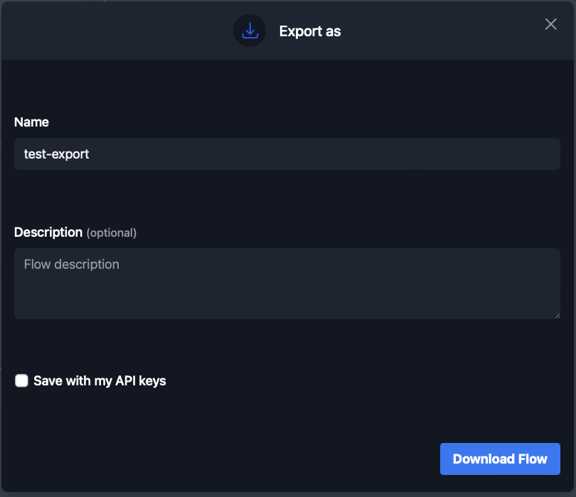 export / import: looking as if API key is still exported · Issue #246 · langflow-ai/langflow ...