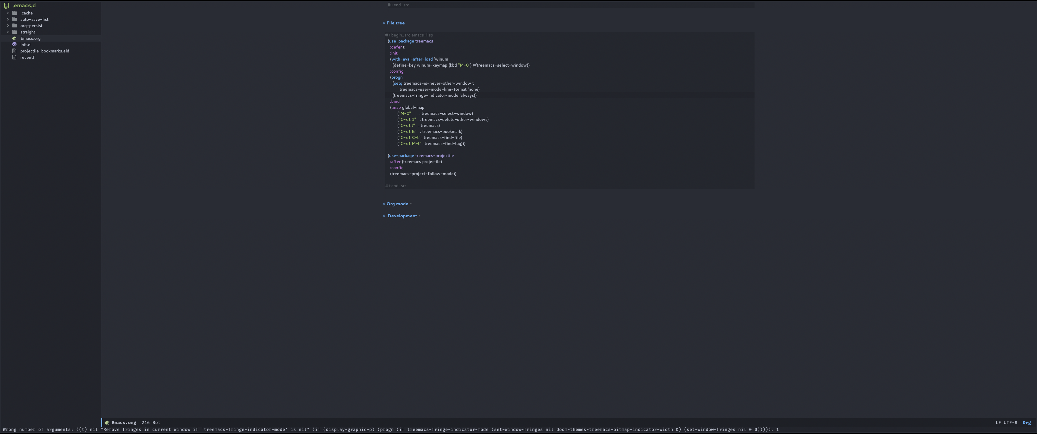Treemacs extension trigger an error when selecting treemacs window · Issue #699 · doomemacs ...