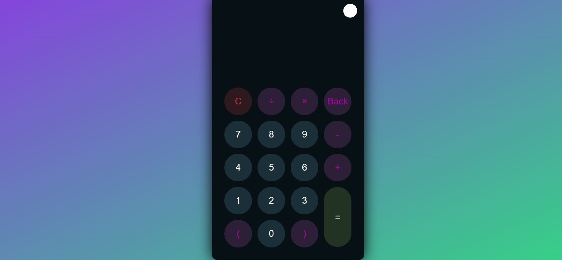 GitHub - Dhruvpandey08/MyCalculator: A calculator made with HTML, CSS & JAVASCRIPT with both ...