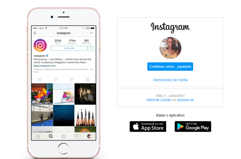 GitHub - sarasnts/Instagram_CSS: Recriando uma interface de login do ...