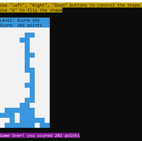 GitHub - daniel-krich/Tetris: Console tetris game