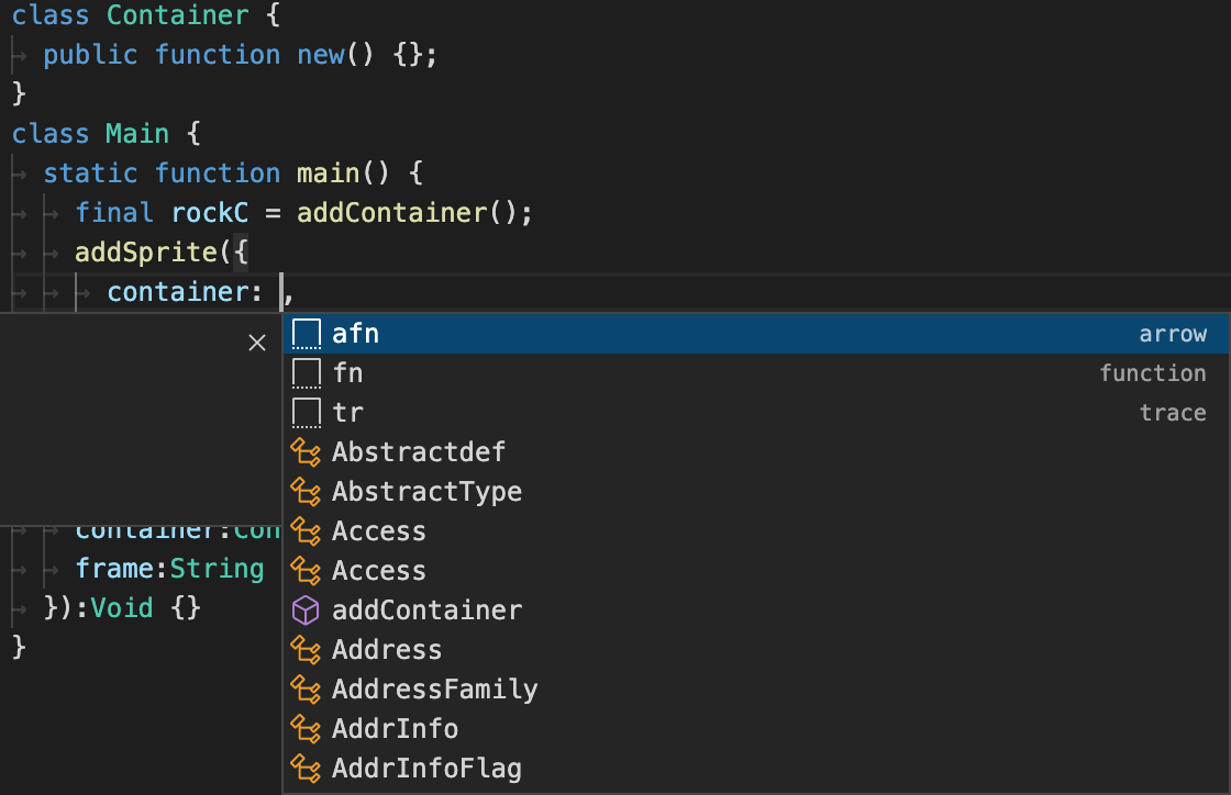 Completion request on first structure fields · Issue #10414 · HaxeFoundation/haxe · GitHub