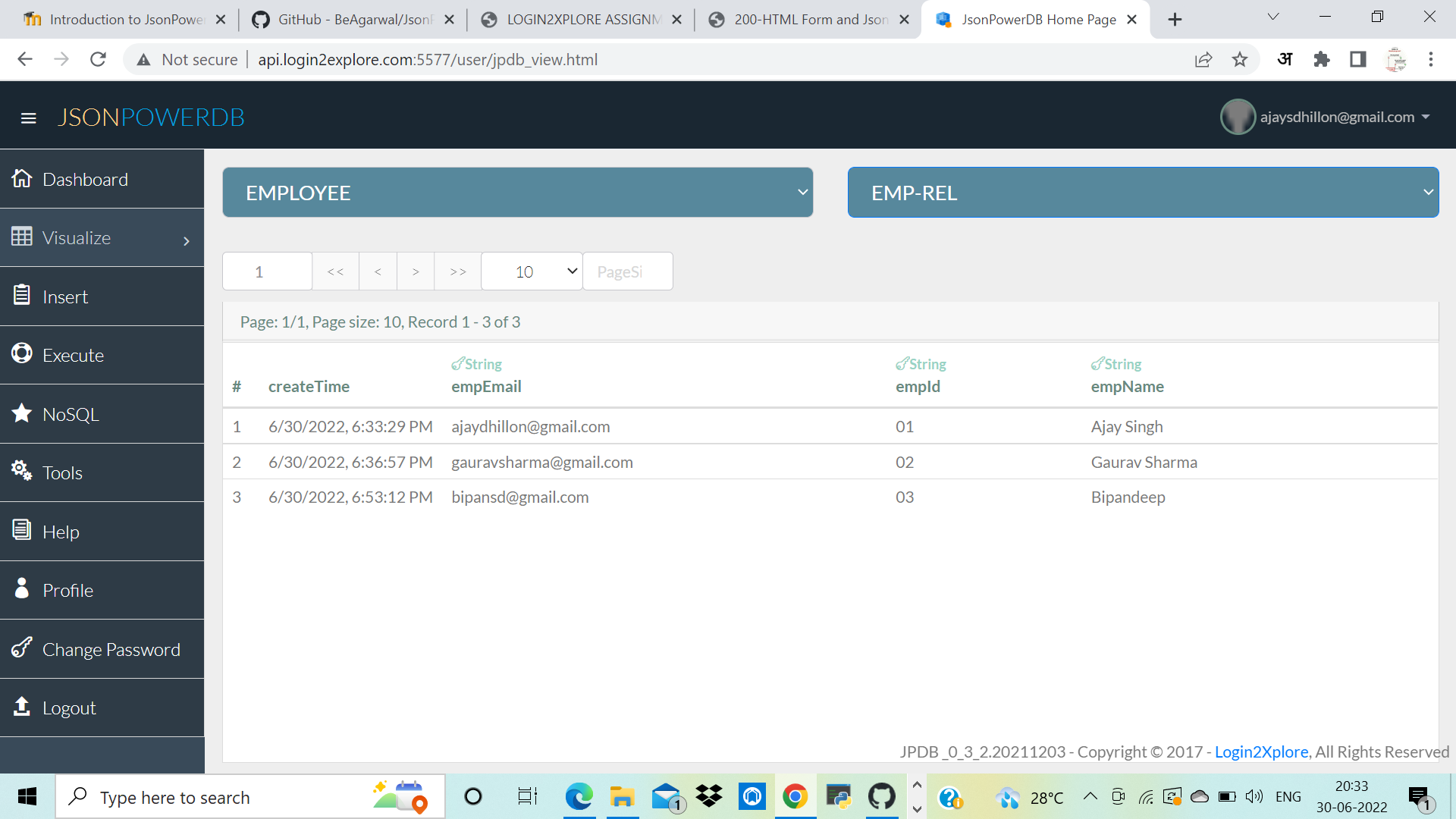 GitHub - Ajaysdhillon/Login2xplore-assignment: This contains basically a html form with the help ...