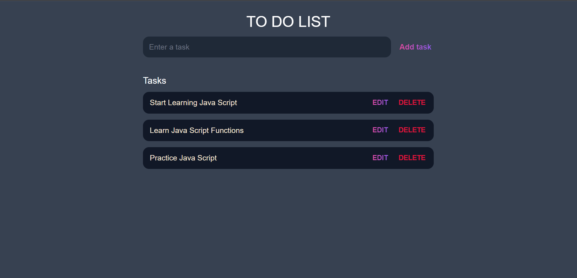 GitHub - dshreejal/Js-To-Do-List: Todo list using Javascript