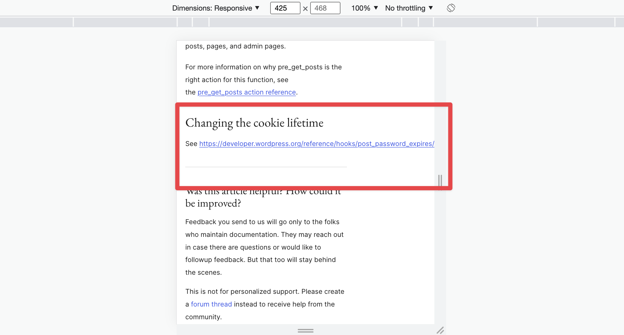 Design break issue in responsive views · Issue #51 · WordPress/wporg-documentation-2022 · GitHub