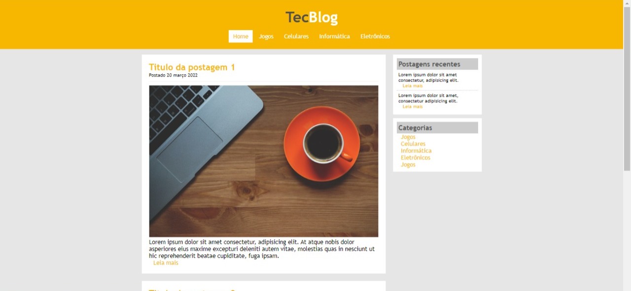 GitHub - larianeazevedo/Projeto-TecBlog