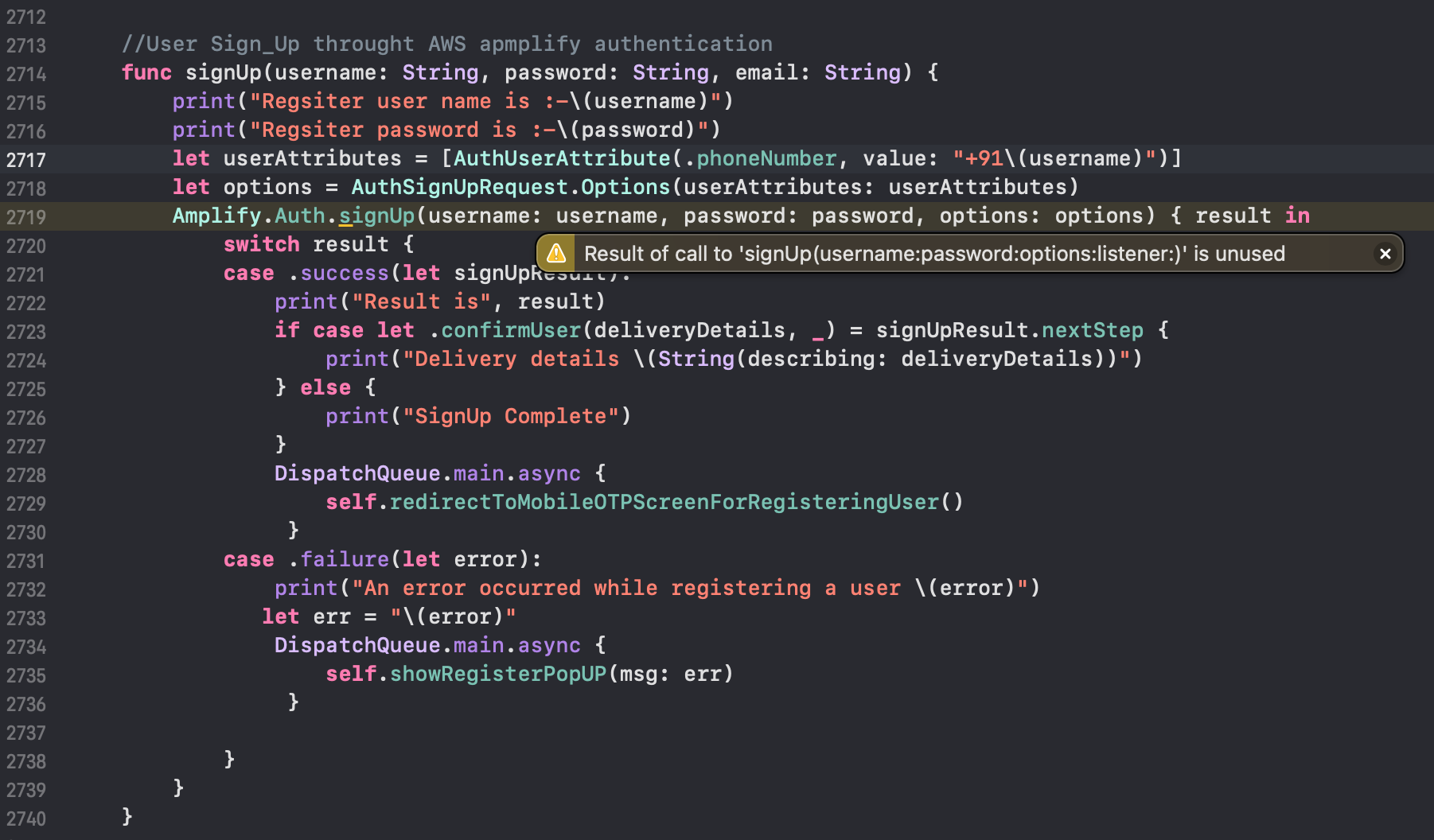 Not Getting Otp After Aws Amplify Signup Call · Issue 1576 · Aws Amplifyamplify Swift · Github 