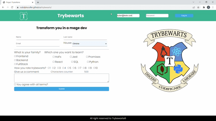 GitHub - RodolphoColler/trybewarts