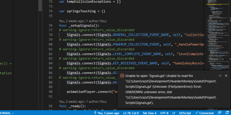 Unable To Read File From Windows · Issue 232 · Godotenginegodot Vscode Plugin · Github