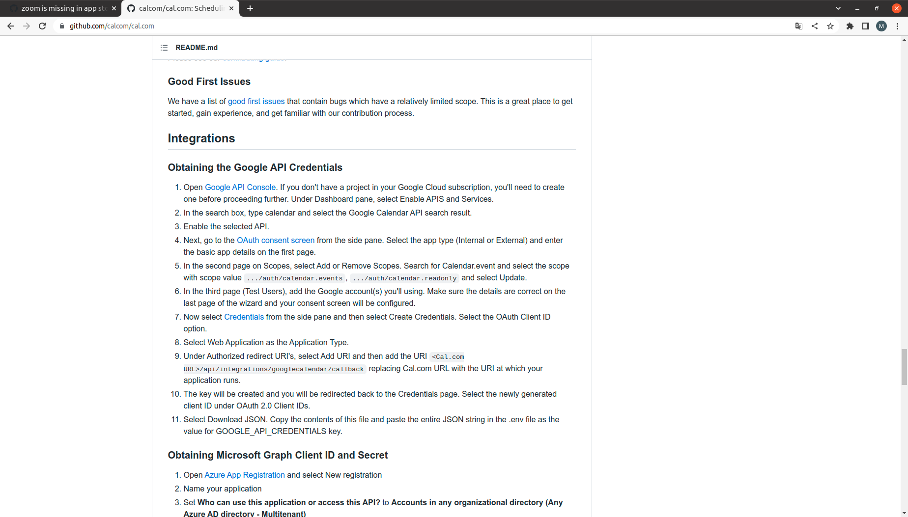 zoom is missing in app store (self hosted) · Issue #3431 · calcom/cal.com · GitHub