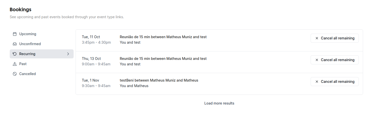 'Cancel all remaining' button needs design · Issue #4894 · calcom/cal.com · GitHub