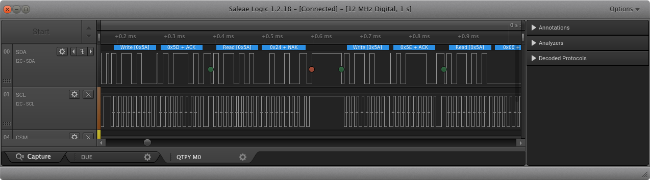 MPR121 library does not work with Arduino Due although all the libraries are up to date · Issue ...