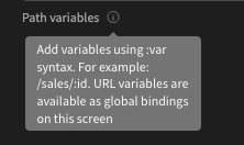 Add tooltips and documentation for URL path variables · Issue #4927 ...