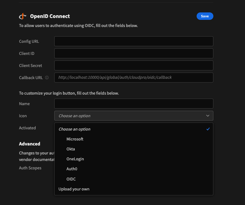 OIDC logos don't appear on auth config screen · Issue #7639 · Budibase ...