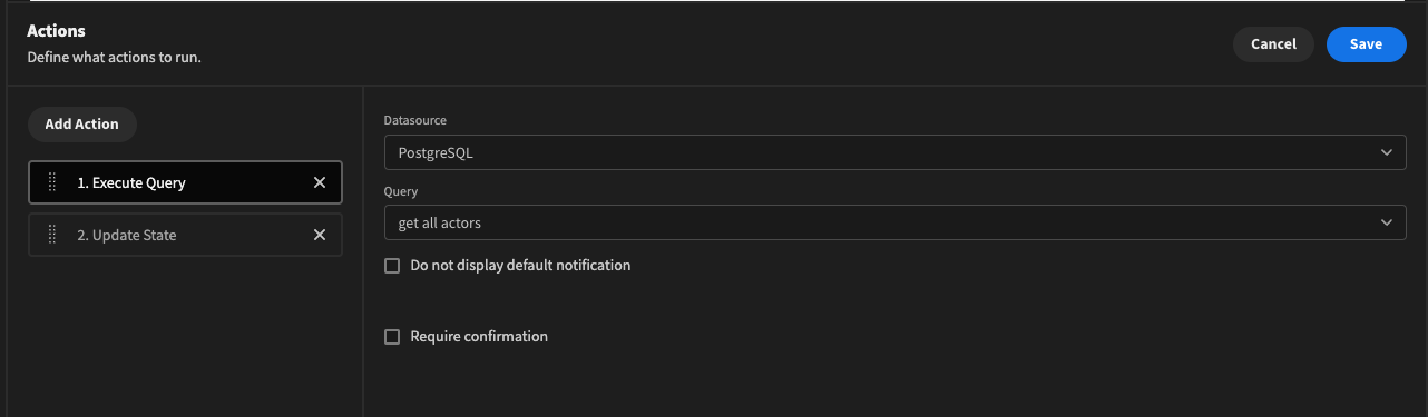 Action "Execute Query" should have the option NOT to be asynchronous · Issue #6872 · Budibase ...