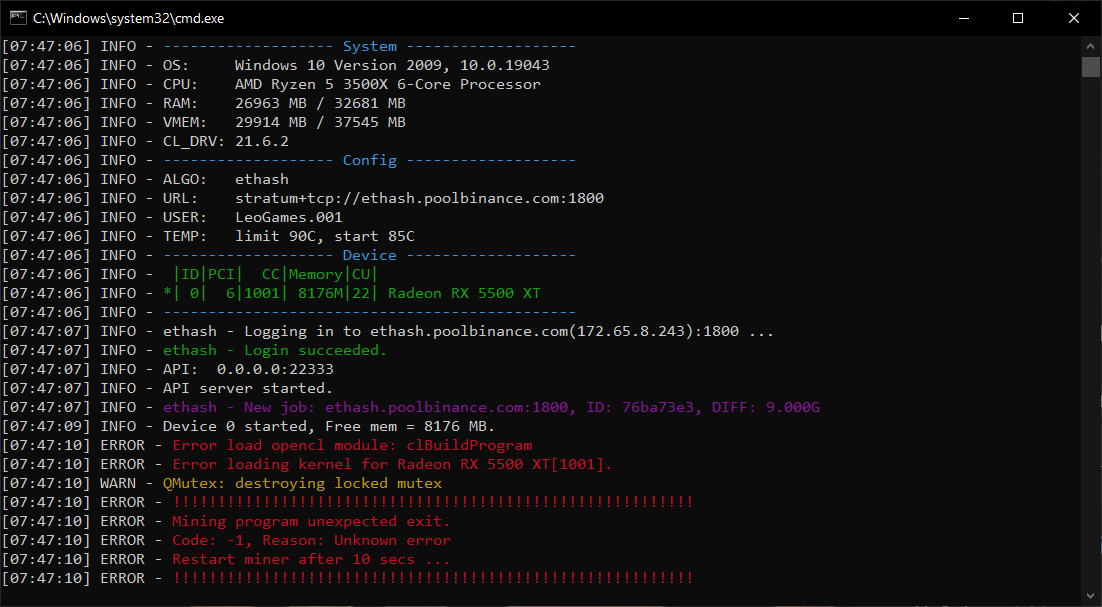 Error in opencl module with amd readeon 21.6.1 y 21.6.2 · Issue #353 ...