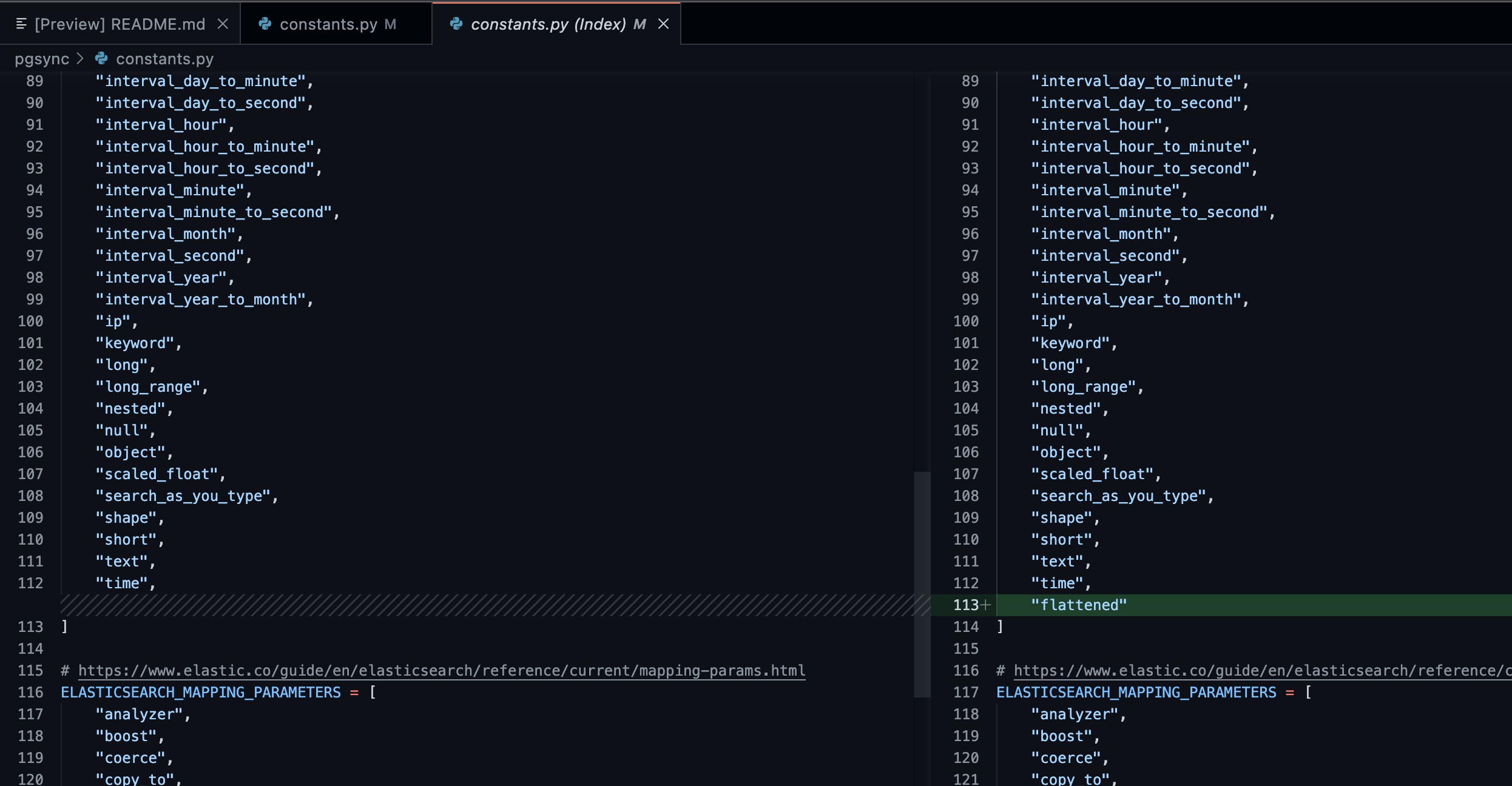 Support for Elasticsearch "flattened" Field Data Type · Issue #249 · toluaina/pgsync · GitHub