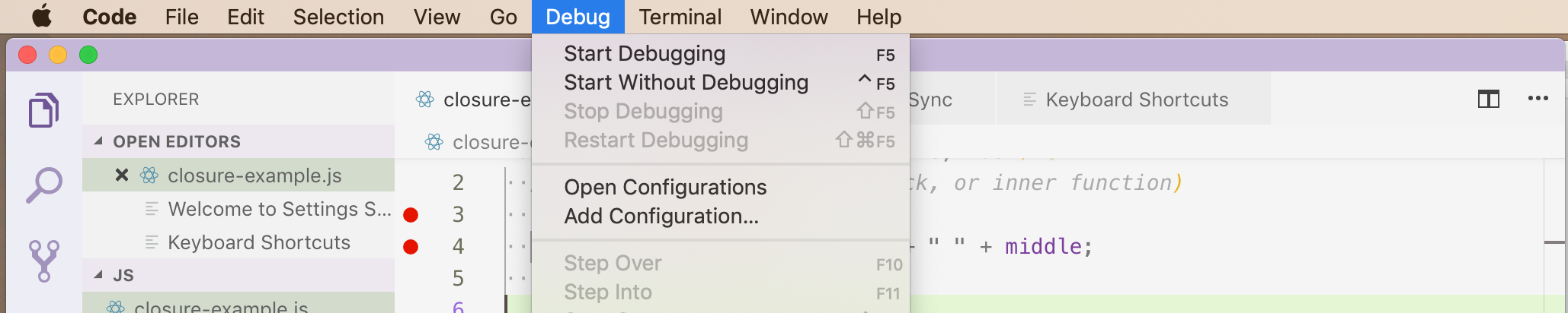 Clear Simple Mac Shortcuts · Issue #78044 · microsoft/vscode · GitHub