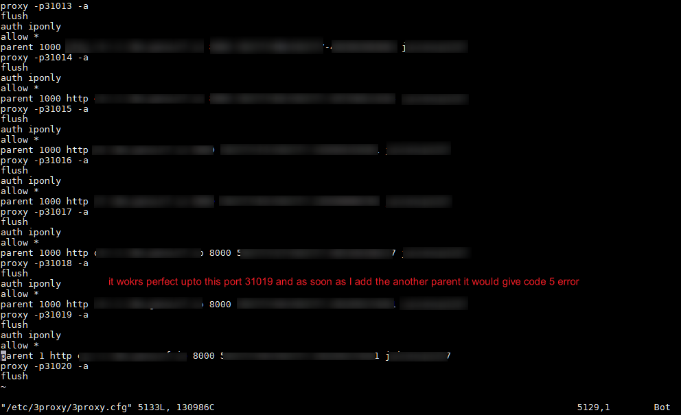 3proxy stops working after I add ports more than 1020 · Issue #676 · 3proxy/3proxy · GitHub
