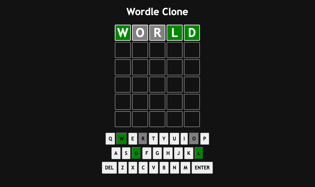 GitHub - LeenaMadhok/wordle_clone: It's the clone project of wordle game.