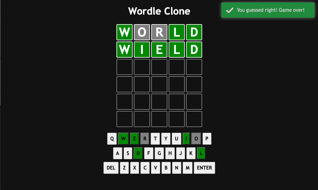 GitHub - LeenaMadhok/wordle_clone: It's the clone project of wordle game.