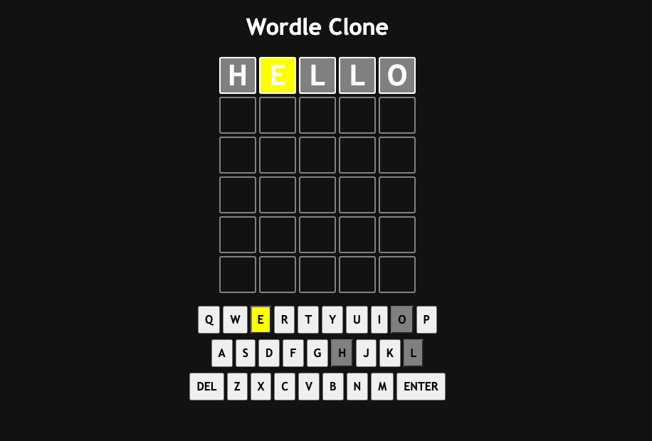 GitHub - LeenaMadhok/wordle_clone: It's the clone project of wordle game.