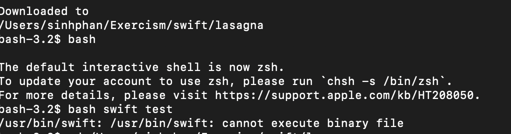 Can Not Execute Binary File · Issue 5673 · Exercism Exercism · Github