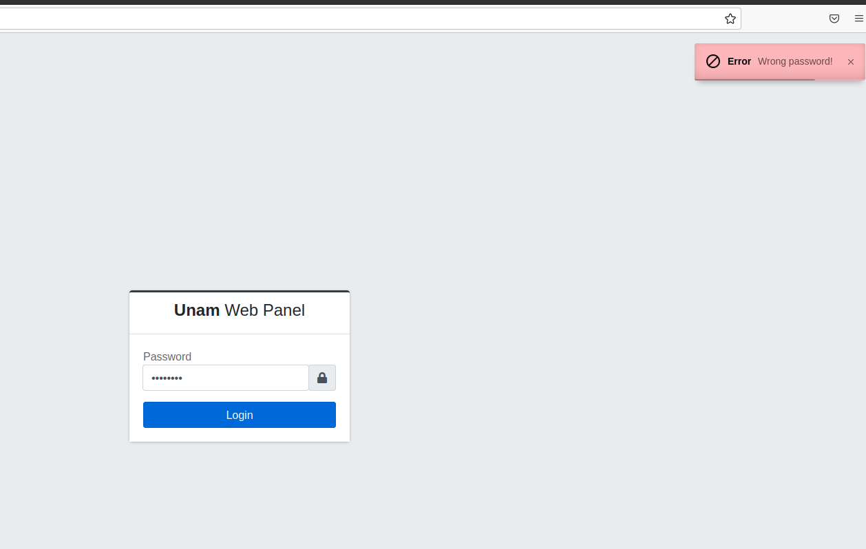 Login Troubleshooting · Issue #92 · UnamSanctam/UnamWebPanel · GitHub