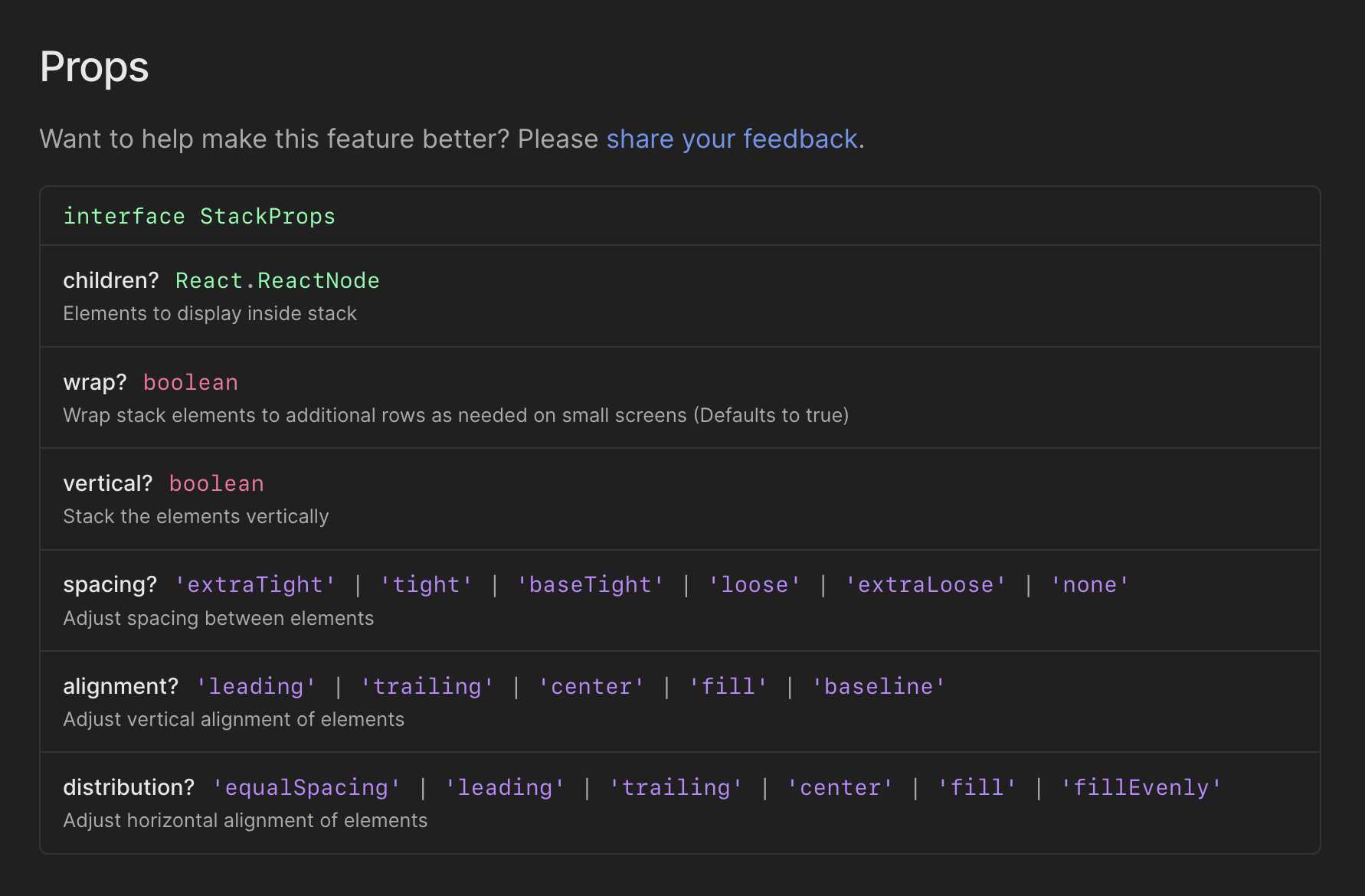 Make It Possible To Explore Props Interactively On The Polaris Website
