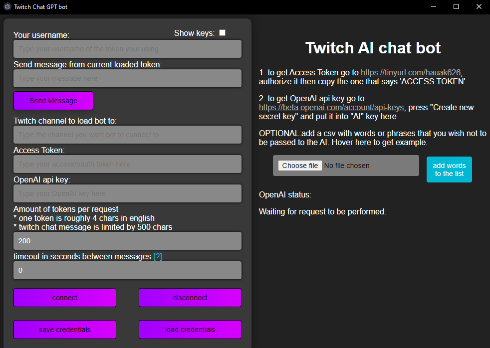 GitHub - ExamV1/GPT-Twitch-Chatbot-Update: Chat bot for Twitch that uses OpenAI's completions to ...