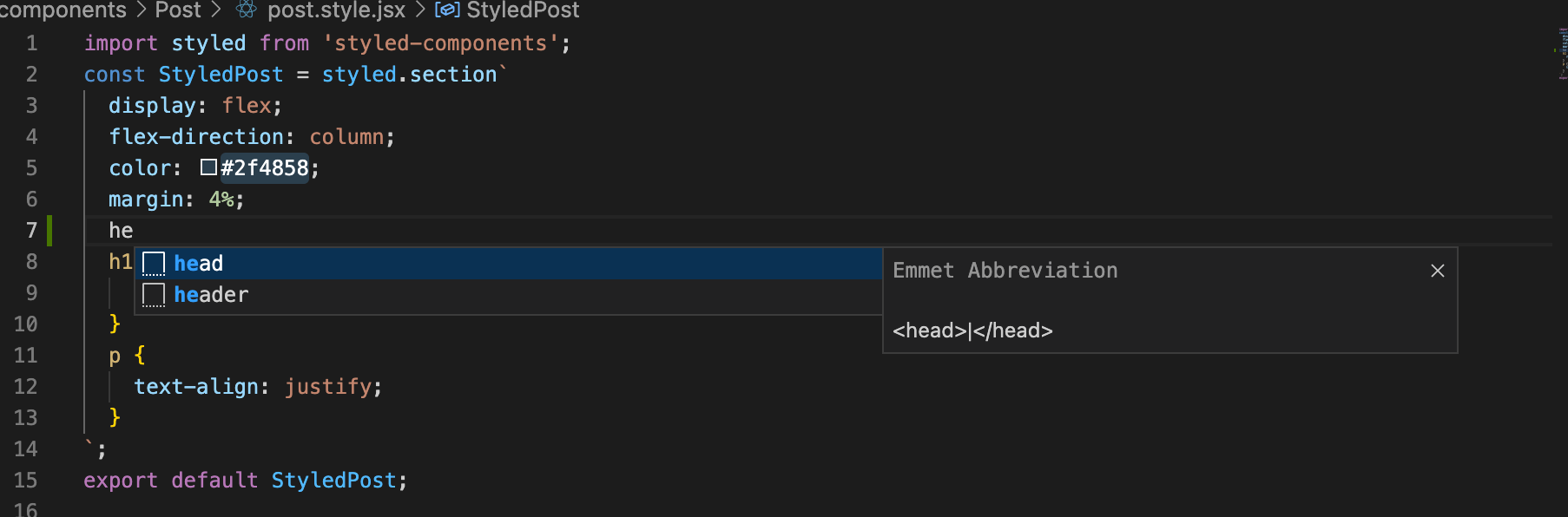 Highlighting works but not Intellisense · Issue #384 · styled-components/vscode-styled ...