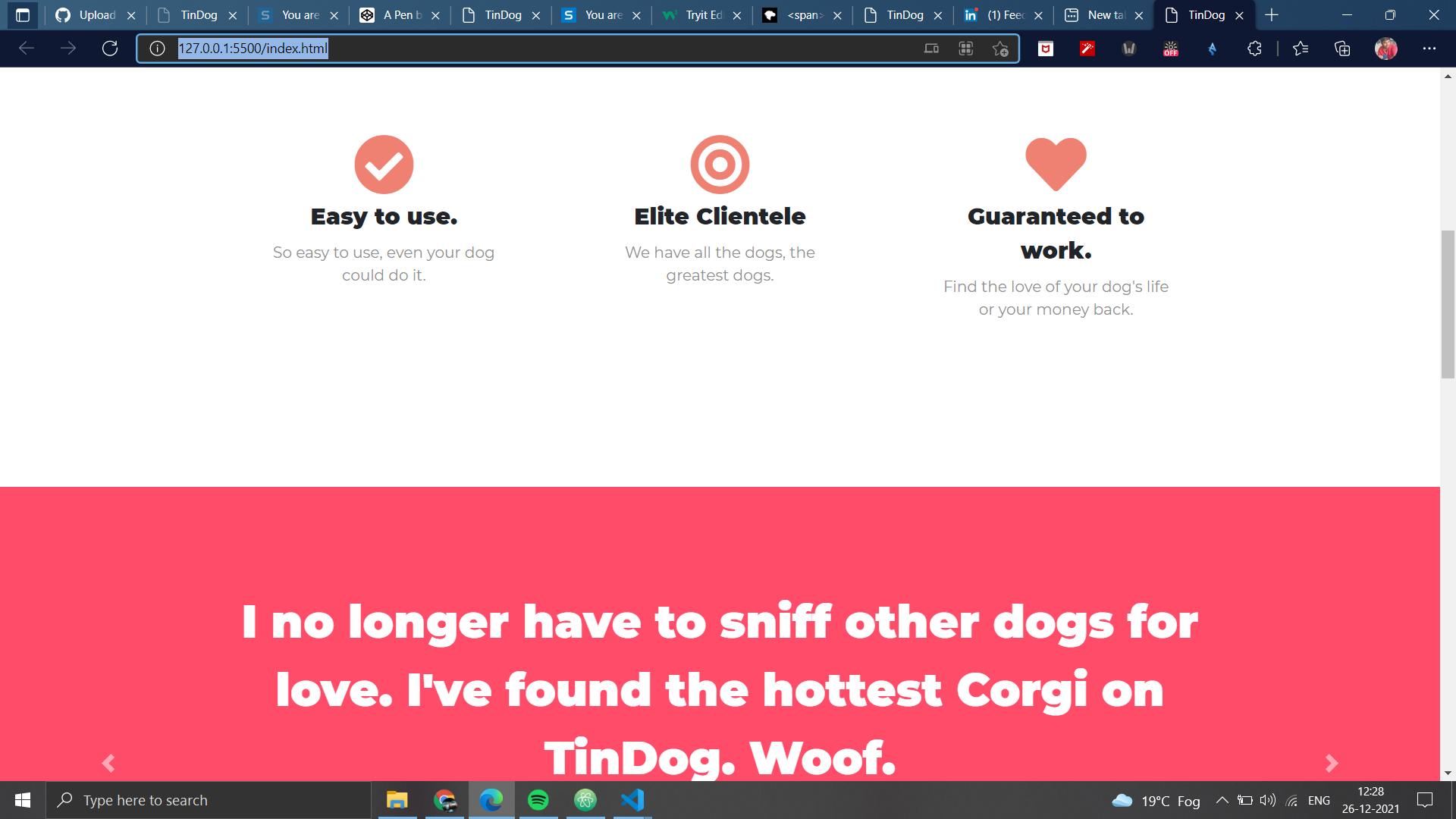 GitHub - markandey007/TinDog: Made with purely html css javascript and bootstrap v(4.0)