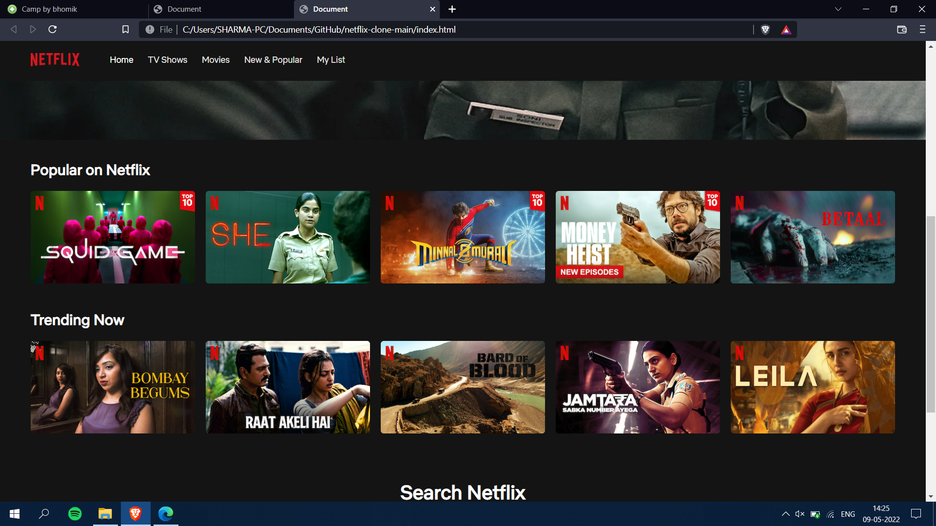 GitHub - markandey007/Neflix-Clone.