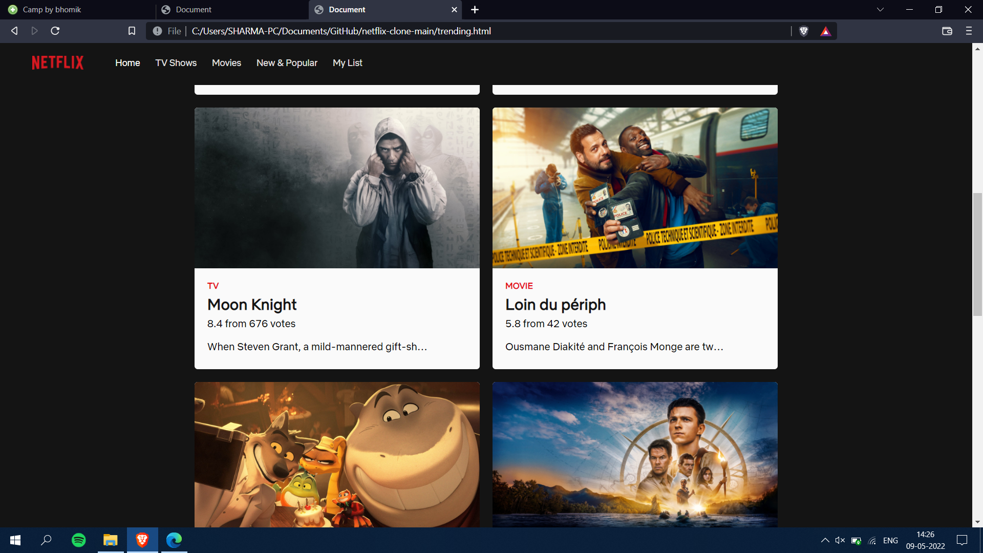 GitHub - markandey007/Neflix-Clone.