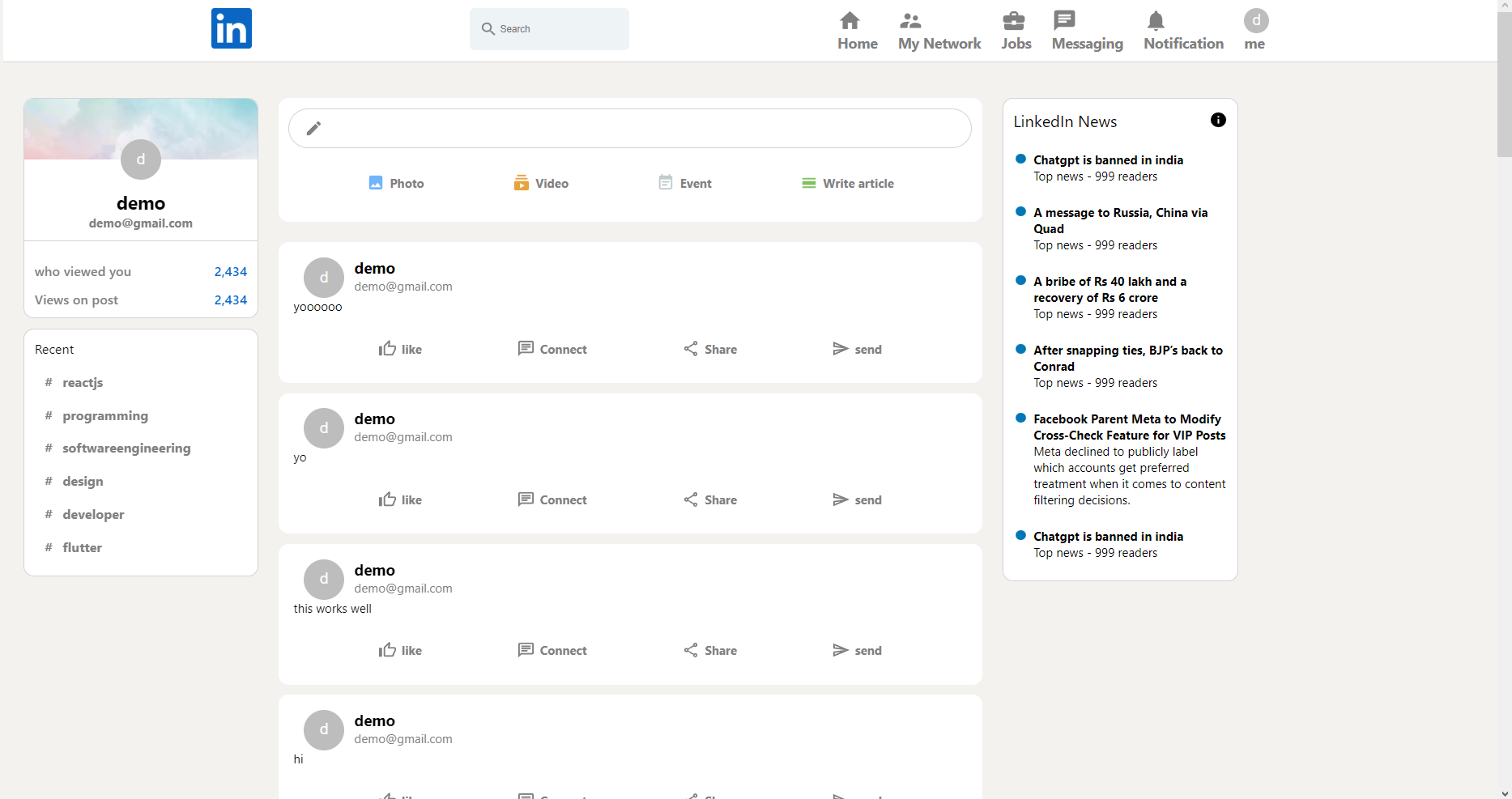 GitHub - Ajairajv/LinkedIn-Clone: A sleek, responsive web application inspired by LinkedIn ...