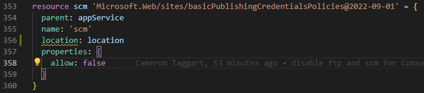 basicPublishingCredentialsPolicies@2021-02-01 Propter location does not ...