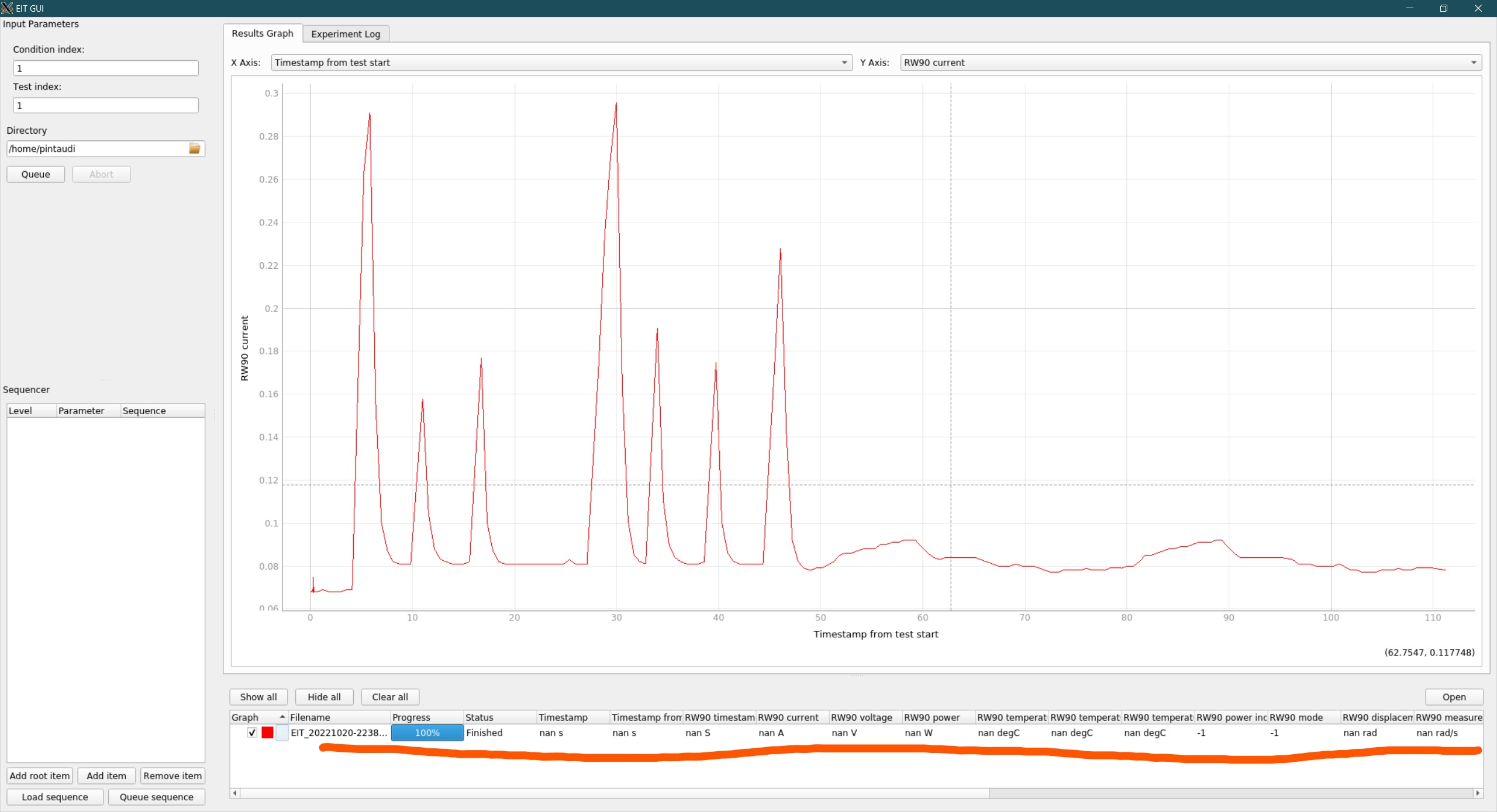 Parameter Values Not Showing Up In Bottom Frame Of The Gui · Issue 726 · Pymeasure Pymeasure