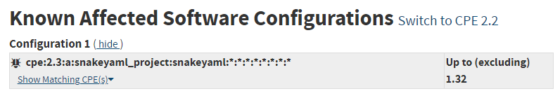 [FP]: snakeyaml-1.32.jar · Issue #4919 · jeremylong/DependencyCheck · GitHub