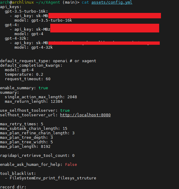如何正确填写config.yml · Issue #100 · OpenBMB/XAgent · GitHub