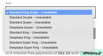 Options to hide unavailable variants from variant selects/drop-downs · Issue #459 · Shopify/dawn ...