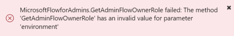 [CoE Starter Kit - BUG] Admin - Access this App/Flow fails due to invalid value for parameter ...