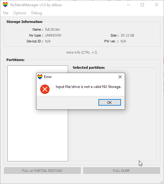 issue opening nand · Issue #64 · eliboa/NxNandManager · GitHub