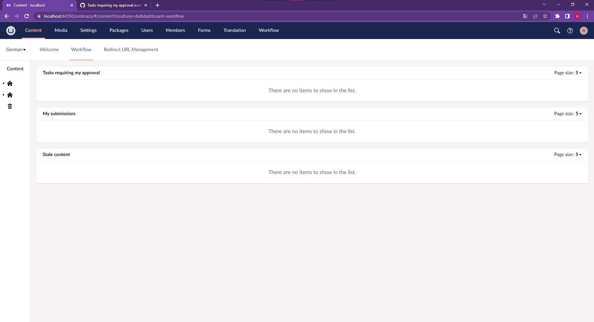 Tasks requiring my approval is empty on Content - Workflow when Exclude mode is on · Issue #25 ...