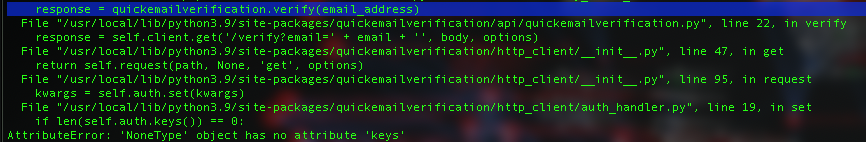 Support for Python 3.9.x · Issue #1 · quickemailverification/quickemailverification-python · GitHub