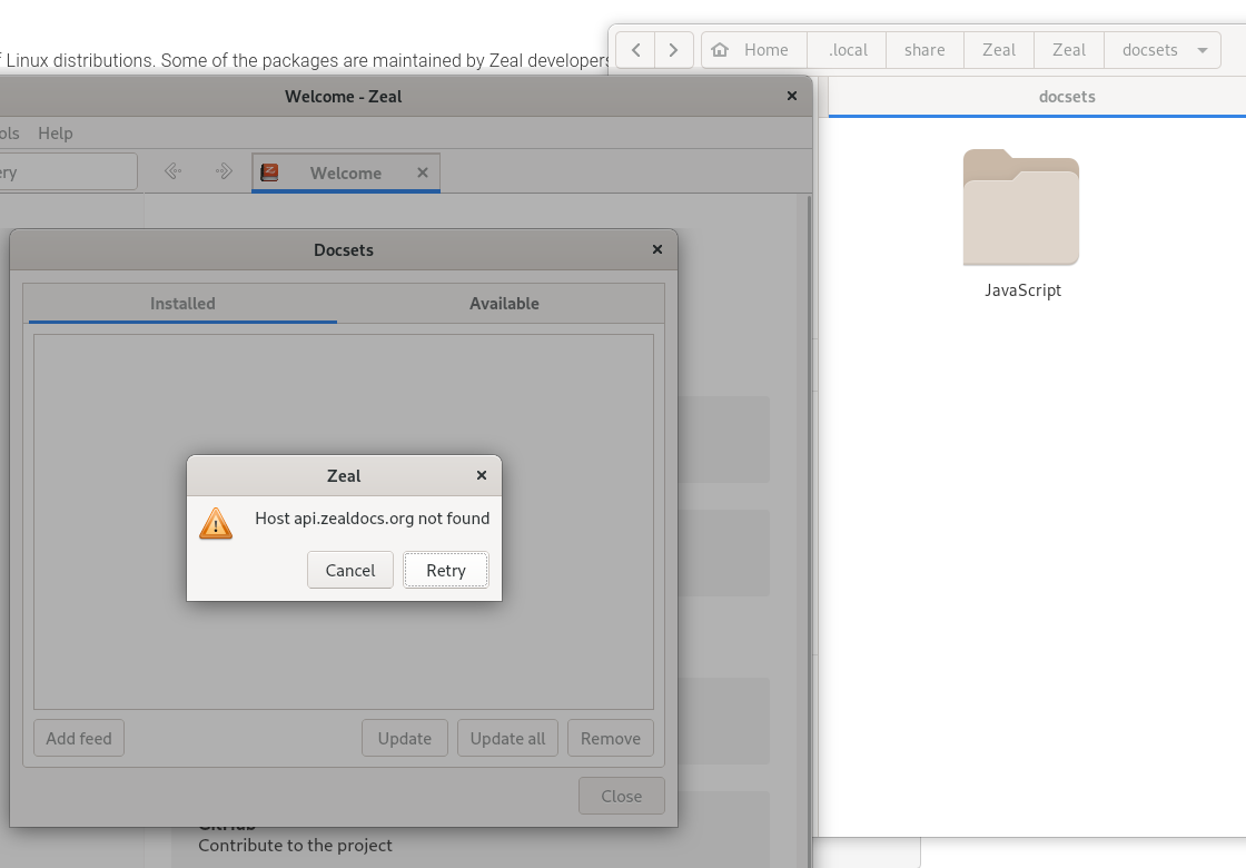 [FR] offline documentation browsing without internet · Issue #1157 · zealdocs/zeal · GitHub
