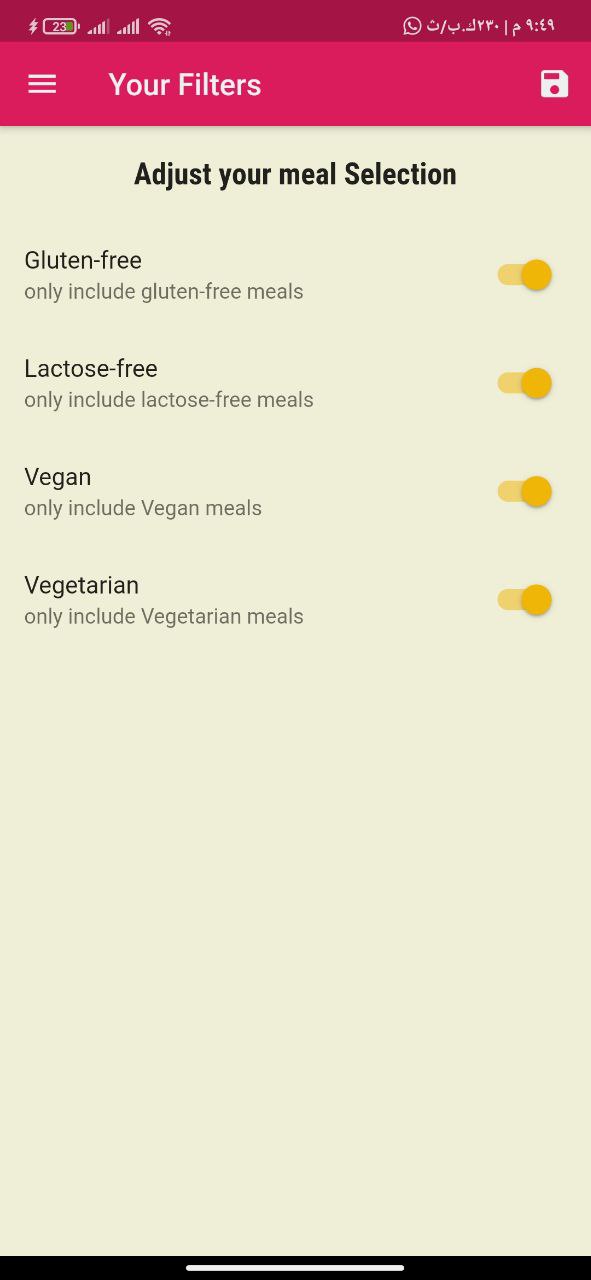 GitHub - MohamedElkerm/Meal_App: Flutter app using local data for meals with recipes and have ...