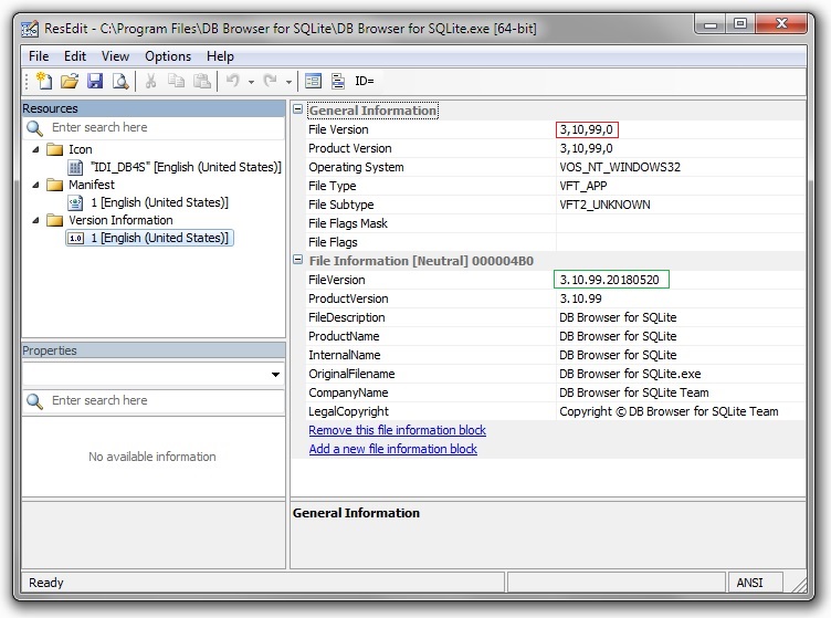 [exe] Nightly builds version info missing? · Issue #1346 · sqlitebrowser/sqlitebrowser · GitHub