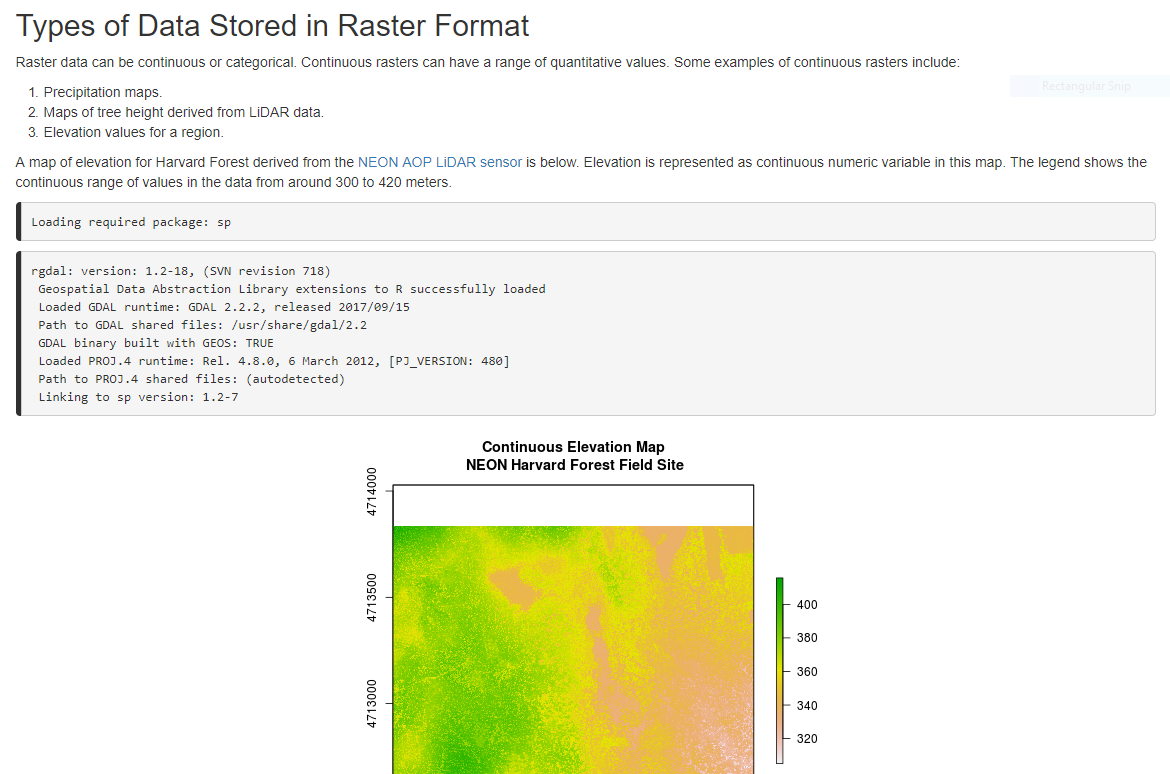 Lesson 01 Raster Structure Output With No Code · Issue 145 · Datacarpentry R Raster Vector