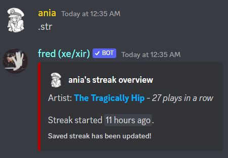 Streak not showing correctly · Issue #207 · fmbot-discord/fmbot · GitHub