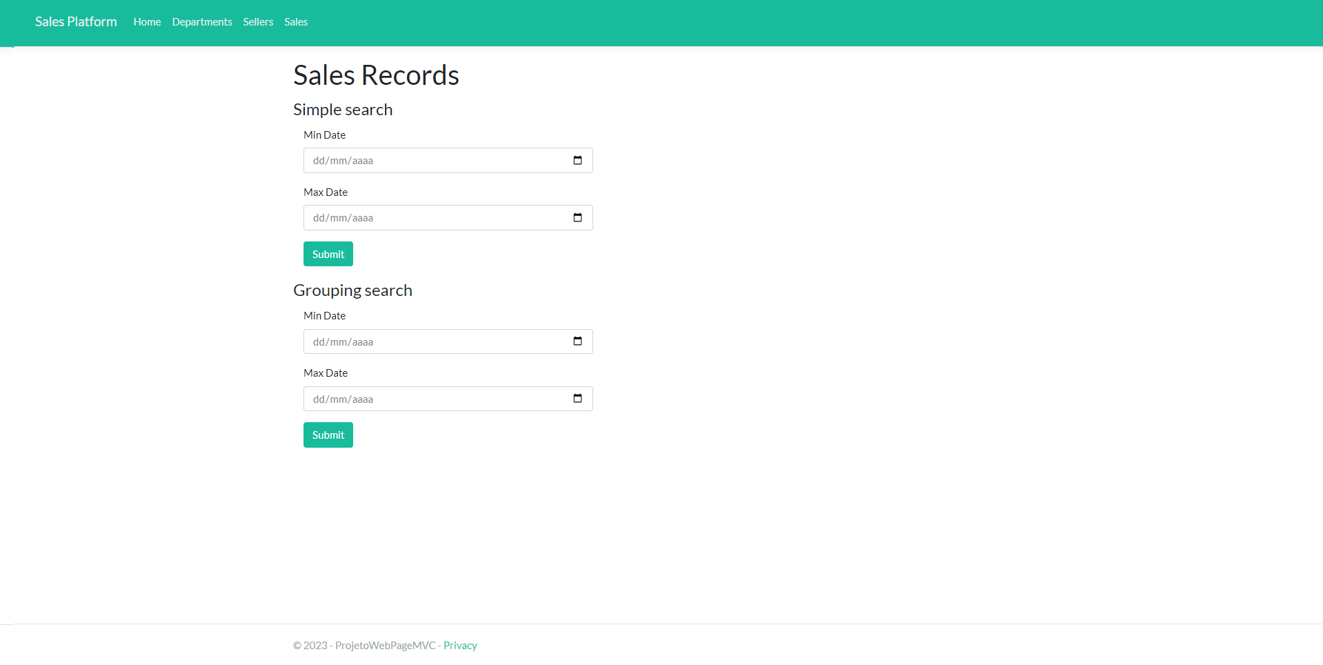 GitHub - andressasabrantes/Sales-Web-MVC: A web-based system that ...